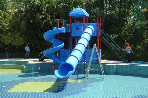 Kids Small Water Slide Swimming Pool Fiberglass Water Slides 3 meters