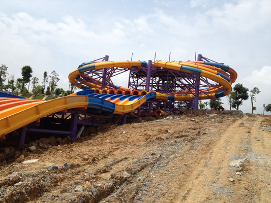 8 Lines Fiberglass Water Slide Super Octopus Spiral Racer Water Slide