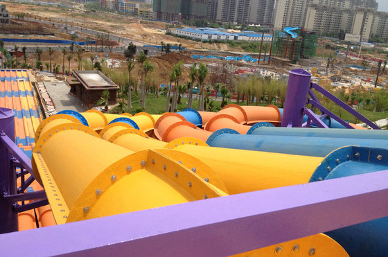 8 Lines Fiberglass Water Slide Super Octopus Spiral Racer Water Slide
