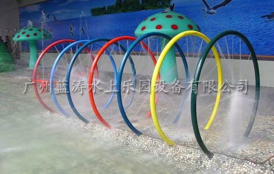 Waterfall Rainbow Gallery Kids Water Toys For Spray Park