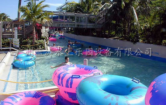 Water Amusement Park Lazy River Pools With Wave Making Machine