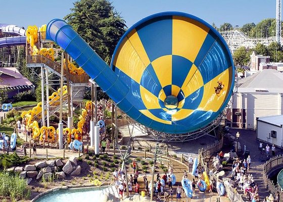 Water Park Adult Tornado Water Slide , Swimming Pool Water Slides
