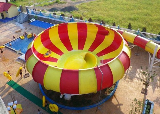 Outdoor Kids Swimming Pool Water Slide Fiberglass Bowl Slide For Summer Entertainment