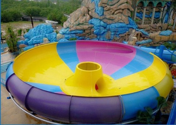 Outdoor Kids Swimming Pool Water Slide Fiberglass Bowl Slide For Summer Entertainment
