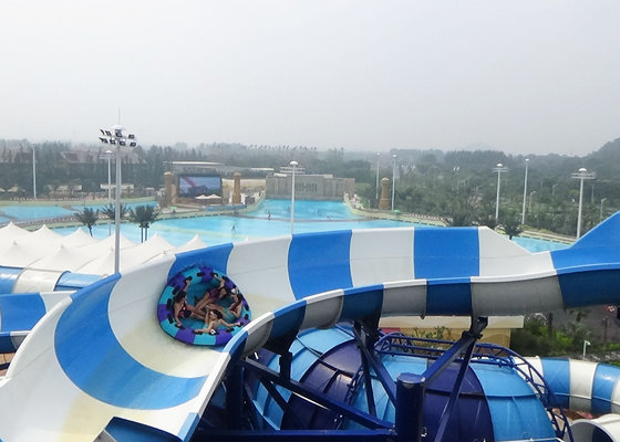 Extreme Outdoor Big Raft Fiberglass Adult Water Slide For Water Park