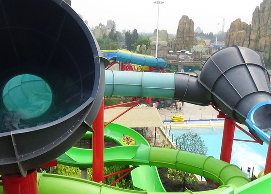 Big Combination Fiberglass Adult Water Slide High Speed For Water Park