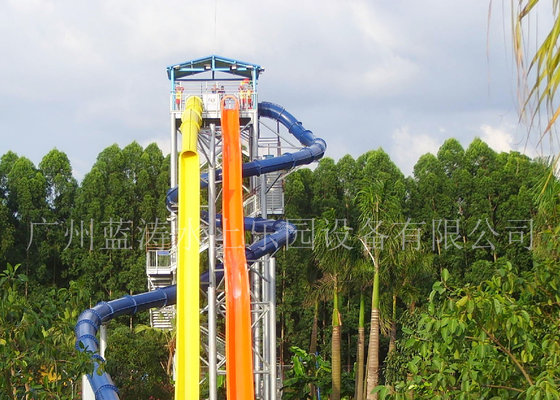 Exciting Combination  Adult  Water Slides High Speed For Amusement Rids