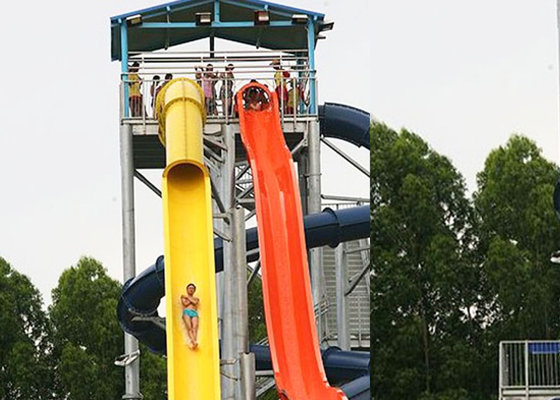 Exciting Combination  Adult  Water Slides High Speed For Amusement Rids