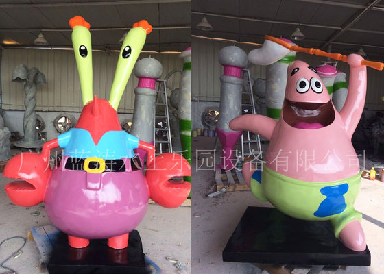 Fiberglass Cartoon Style Water Pool Toys , Water Playground Equipmentf For Kids