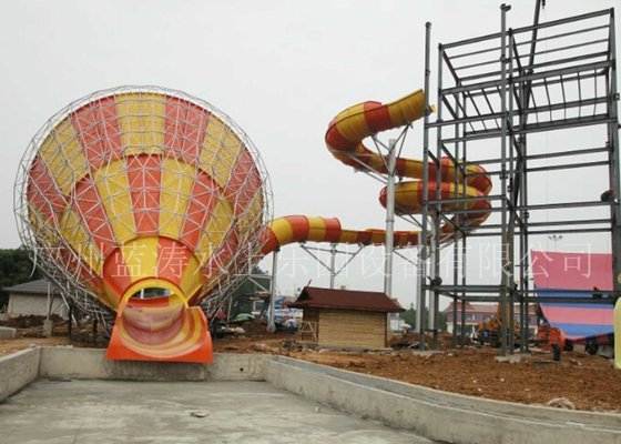 Customized Huge Tornado Water Slide / Outdoor Water Park Rides