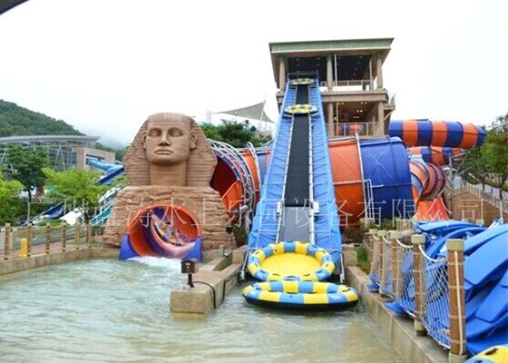 Huge Python Pool Water Slides / 19m Height Amusement Water Rides