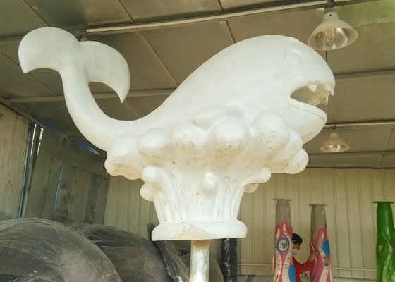 Blue Whale Fiberglass Toddler Water Toys Park Spray Holiday Resort