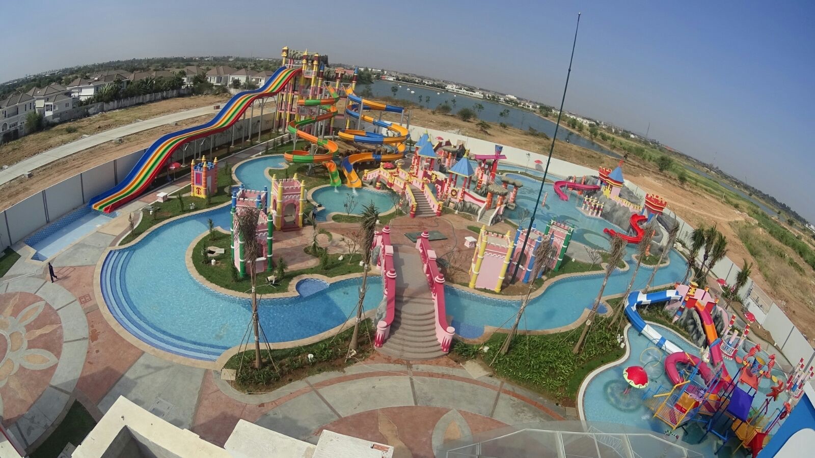 Children Fiberglass Water Slide Water Park Equipment ISO 9001 Certification