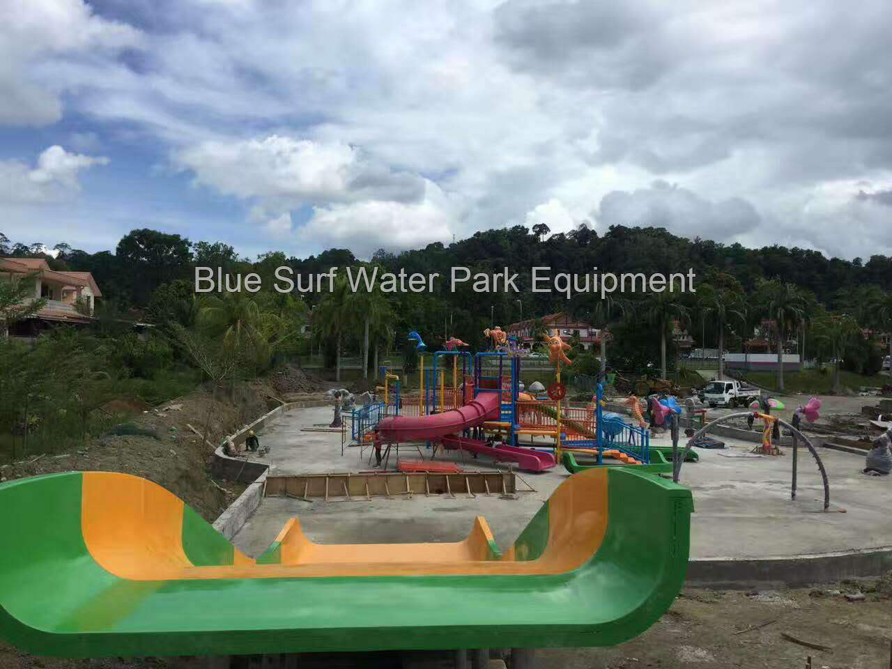Malaysia 3000 m2 Aqua Park Design With  Water Playground