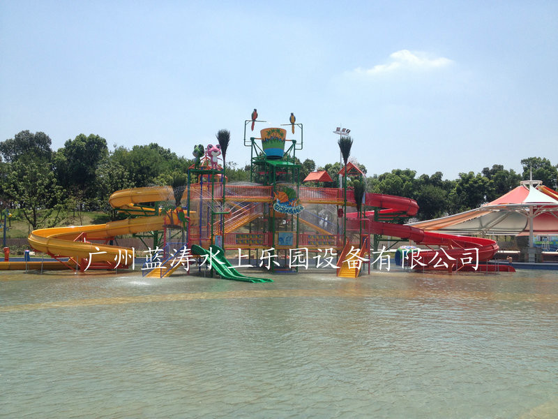 Aqua Park Giant Water Playground Equipment With Water House / Water Slide