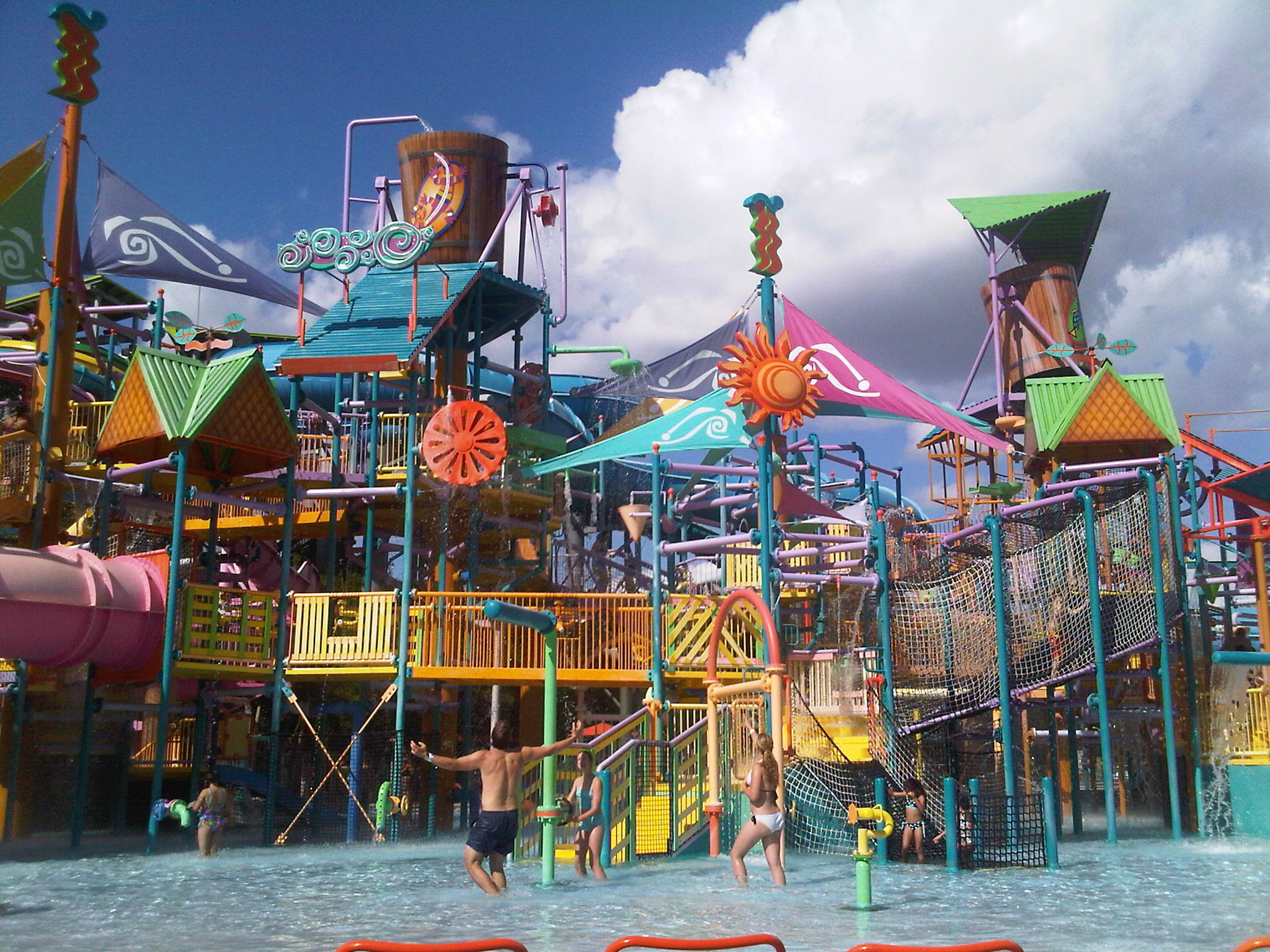 Aqua Park Water Playground Equipment With Fiberglass Spiral Water Slide