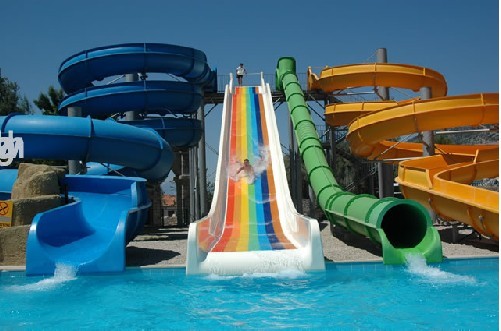 Giant spiral water slide Adult Water Park Slide , Aqua Park Equipment