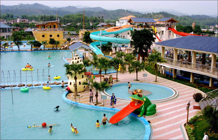 Giant Water Park Equipments Aquasplash Water Park With Swimming Pool