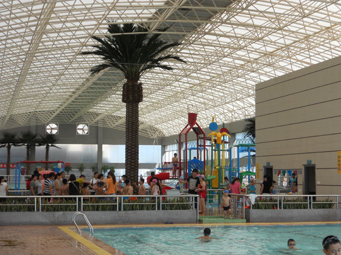 Shaded Water Park Equipments With Roof , Theme Water Park For Kids And Adults