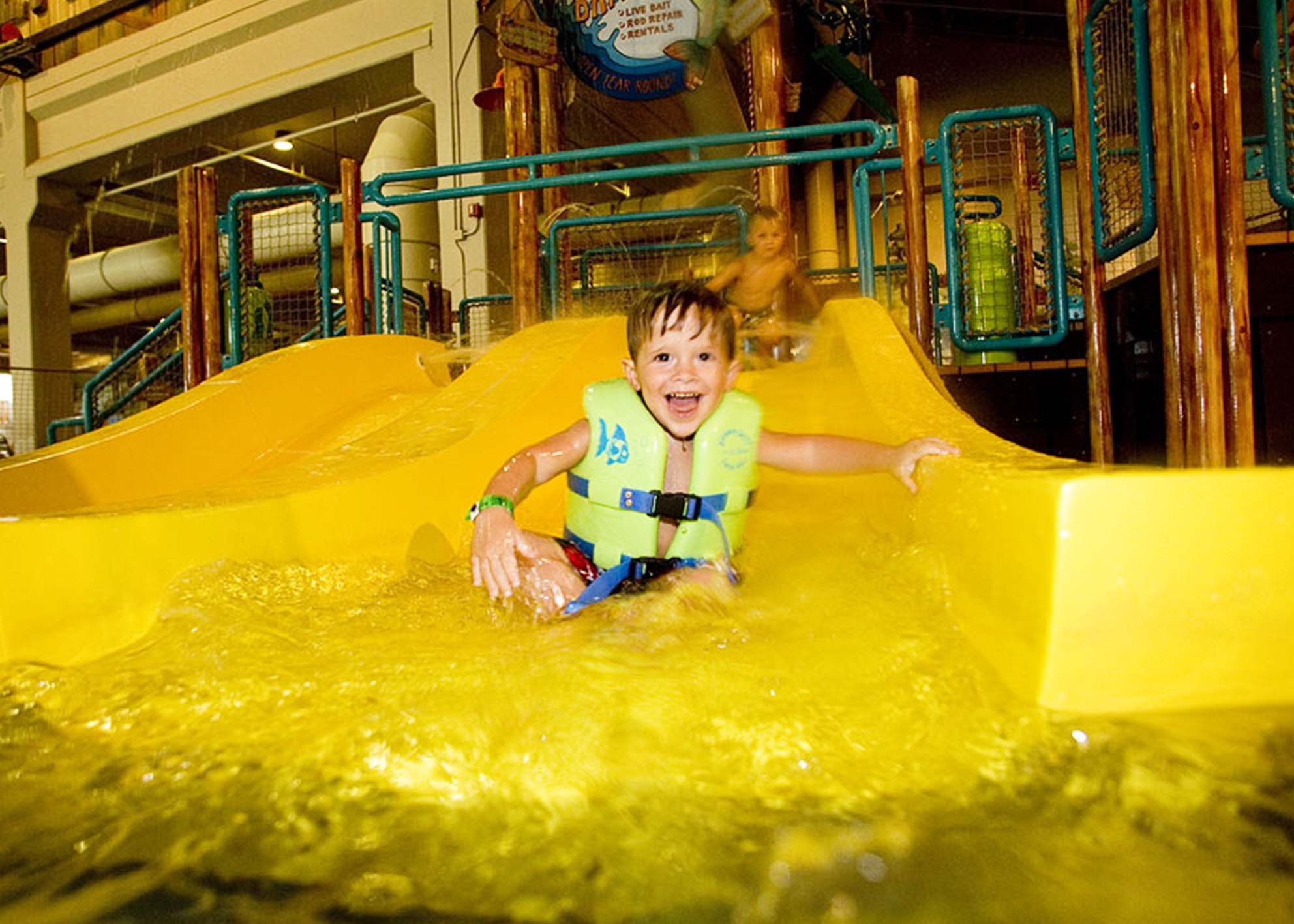 Aqua Park Equipment Water Slides Fiber Glass with Open Flume