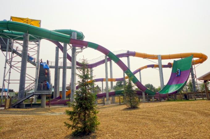 Aqua Park Fiberglass Water Slides Boomerang Skateboard For Adult