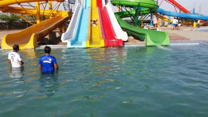 Commercial Funny Rainbow Water Slide And Huge Water Slide Outdoor