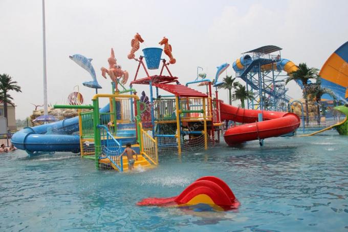 Aqua Park Water Park Project With Tornado Water Slide / Water House / Lazy River