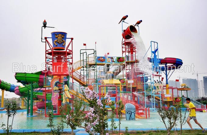 Shandong 100,000 M2 Water Park Fiberglass Water Slide  Water Park Equipment