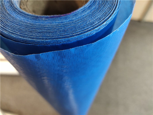 Blue Asphalt Shingle Roof Underlayment Asphaltic Polymer / Synthetic Fabrics Material