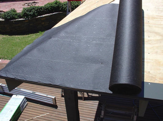 Asphalt Felt Modified Bitumen Roof Membrane , Black Asphalt Roof Underlayment