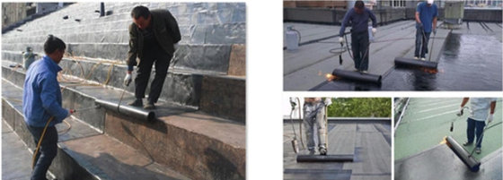 Absorb Moisture Fire Resistant Roof Underlayment , 185gsm Weather Guard Roofing Underlayment