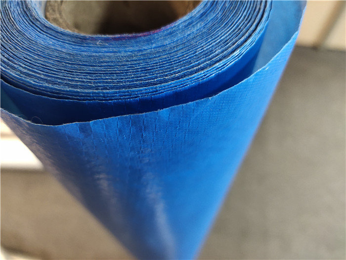 Blue Asphalt Shingle Roof Underlayment Asphaltic Polymer / Synthetic Fabrics Material