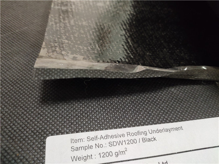 Backing Seals Self Adhesive Roof Underlayment Roll Tear Resistance Synthetic Fabric