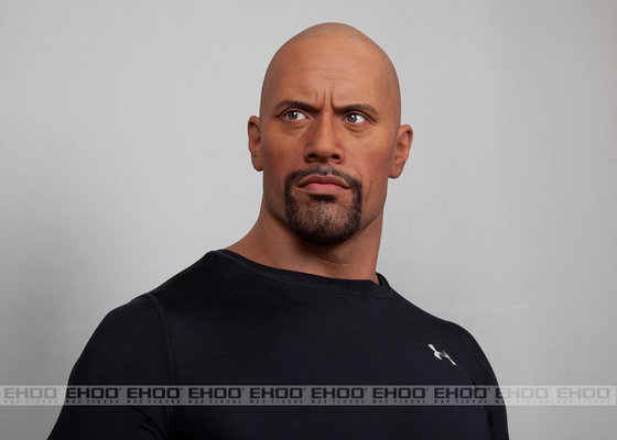 Famous Dwayne Johnson Silicone Action Figure For Wax Museum