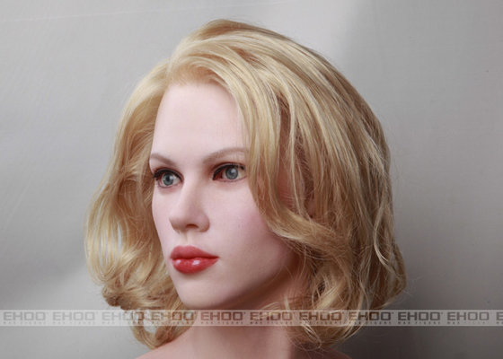 Black Widow Celebrity Wax Statues Silicone Head Of Celebrity Wax Figure