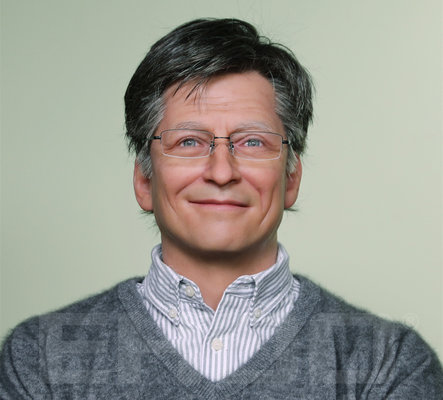 Hyper Realistic Wax Sculptures Custom Realistic Bill Gates Human Size Resin Wax Figure
