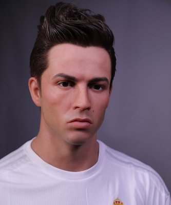 Silicone Celebrity Wax Figures For Museum , Famous Football Sports Star Wax Figure