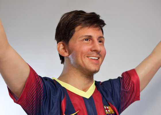 Customization Silicone Messi Wax Figure / Celebrity Waxworks