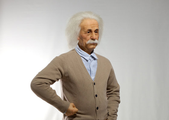 Life Size Silicone Science Celebrity Wax Figure ,  Albert Einstein Wax Figure