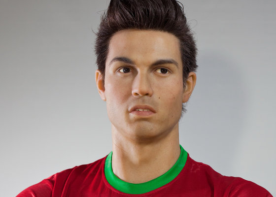 Figura de deportes de la estrella de cera de cera famosa de la figura/de Cristiano Ronaldo