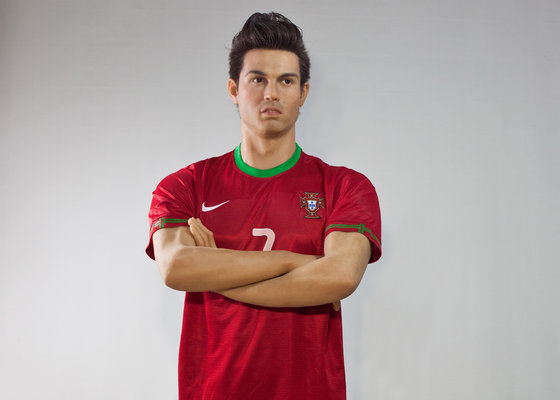 Figura de deportes de la estrella de cera de cera famosa de la figura/de Cristiano Ronaldo