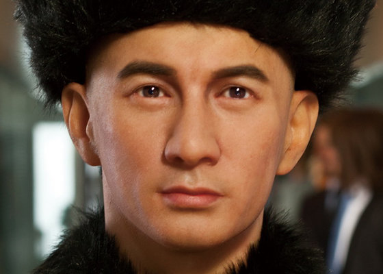 Silicone And Resin Life Size Wax Figures / Celebrity Wax Statues Chinese Men