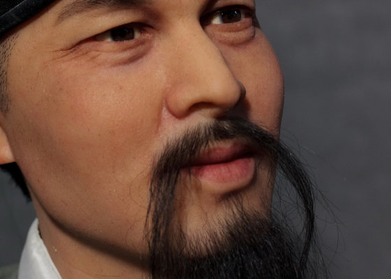 Realistic Historical Wax Figures / Celebrity Waxworks Fiberglass Statue