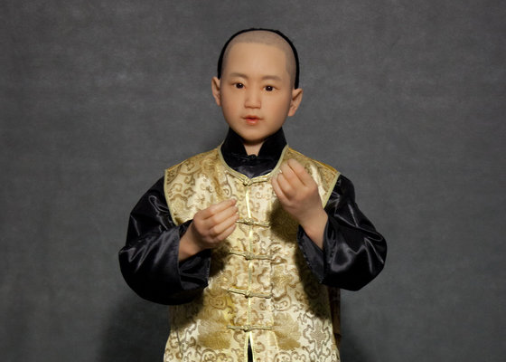 Hand Made Lifelike Wax Sculpture For Decoration , Tourist Resort  Exhibition