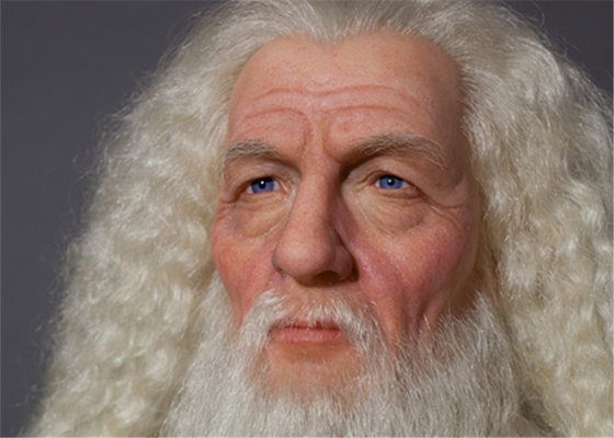 Gandalf Silicone Action Figures / Modern Realistic Vivid Customized Silicone Wax Figure