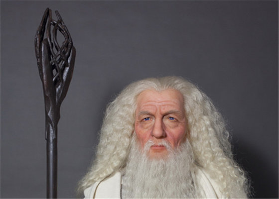 Gandalf Silicone Action Figures / Modern Realistic Vivid Customized Silicone Wax Figure