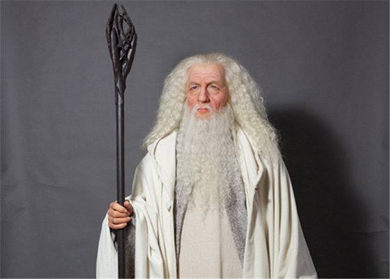 Gandalf Silicone Action Figures / Modern Realistic Vivid Customized Silicone Wax Figure