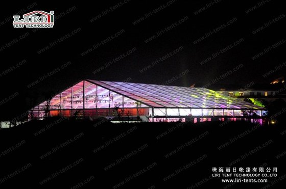 Large Clear Luxury Wedding Tents Decoration With Transparent Roof Cover