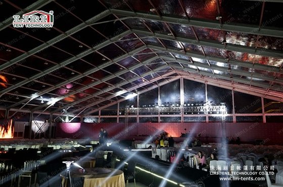 Large Clear Luxury Wedding Tents Decoration With Transparent Roof Cover