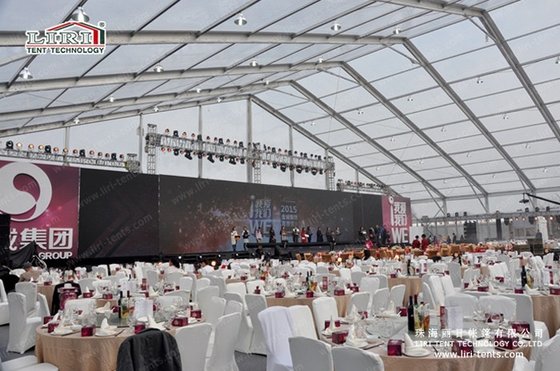 Large Clear Luxury Wedding Tents Decoration With Transparent Roof Cover